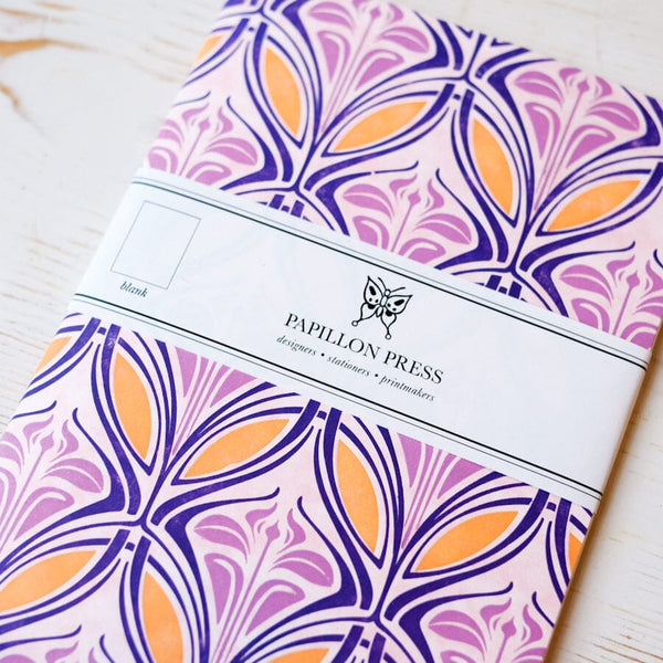 Limited Edition Letterpress Notebook: Nouveau Iris - Papillon Press