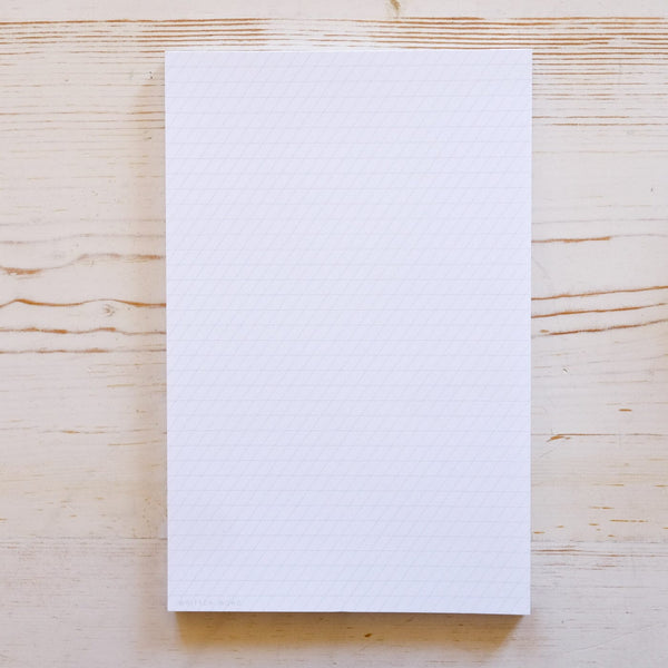 A5 Calligraphy Slanted Guide Notepad - Papillon Press