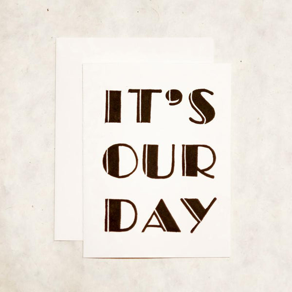 It's Our Day Card - Papillon Press