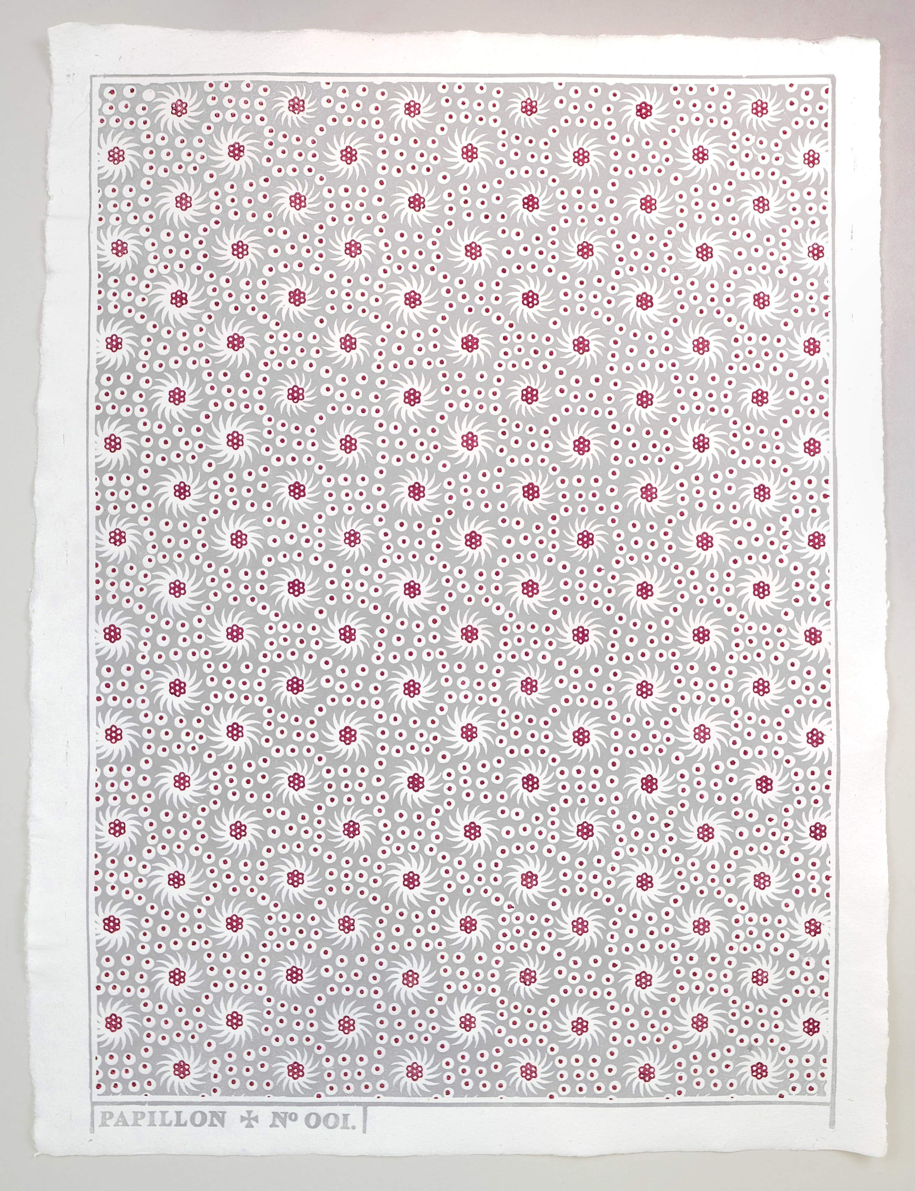 French Pinwheel Block Print - Papillon Press