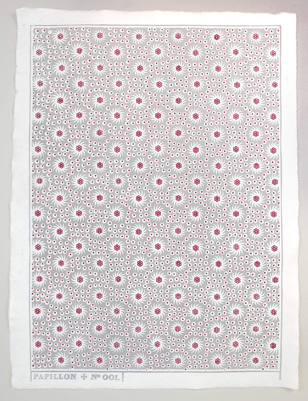 French Pinwheel Block Print - Papillon Press