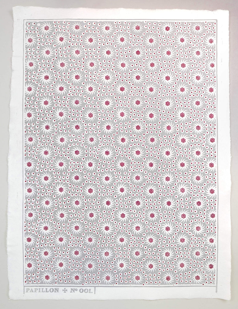 French Pinwheel Block Print - Papillon Press